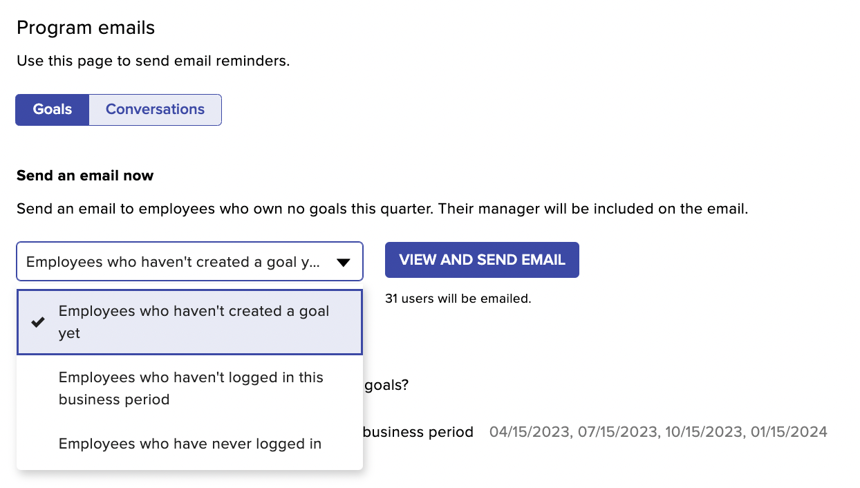Program Management: Program Emails – Betterworks