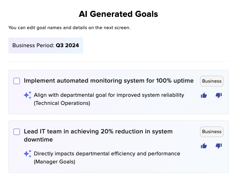 Goal AI Assist – Betterworks