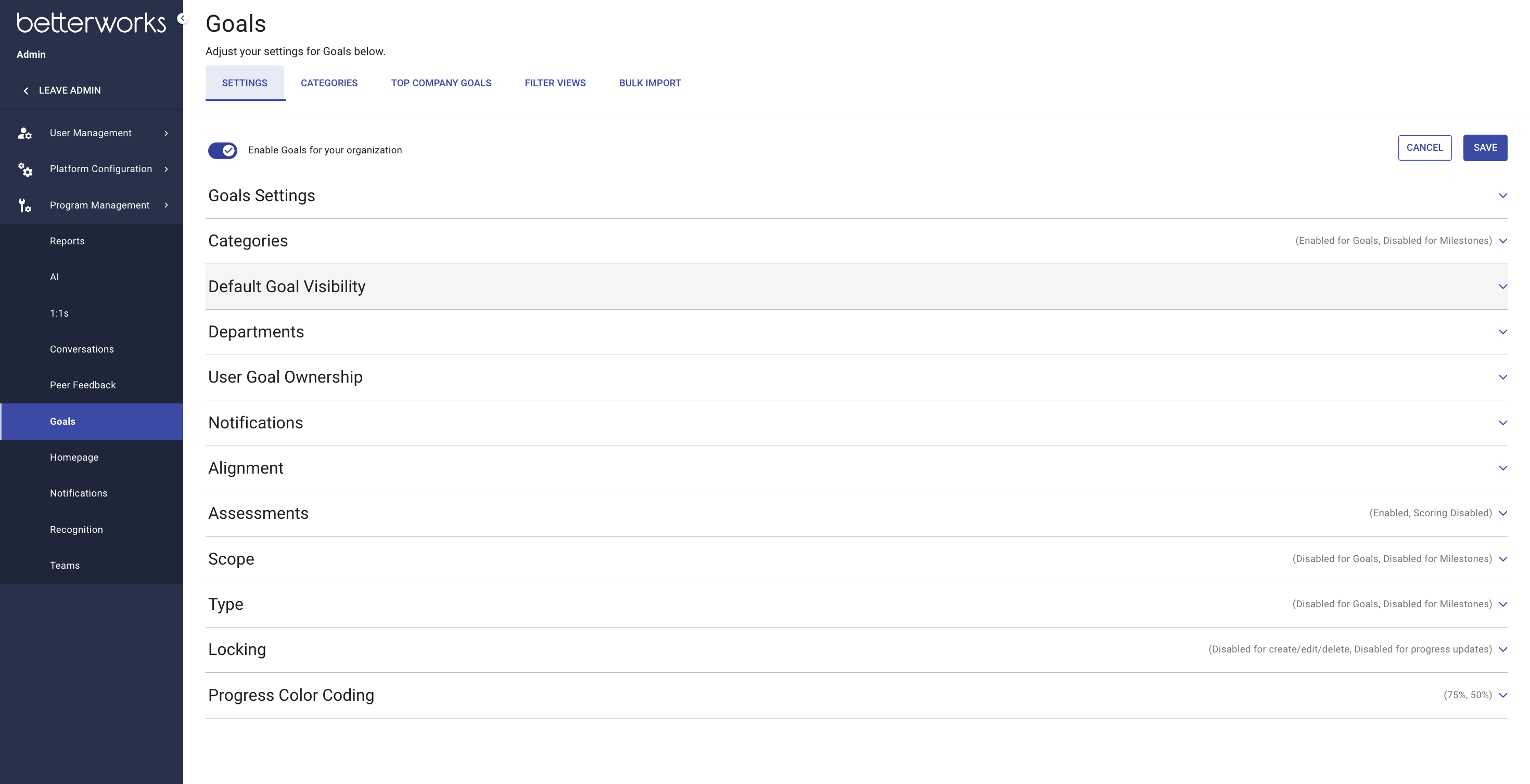 Creating & Managing Goals & Milestones (NextGen) – Betterworks